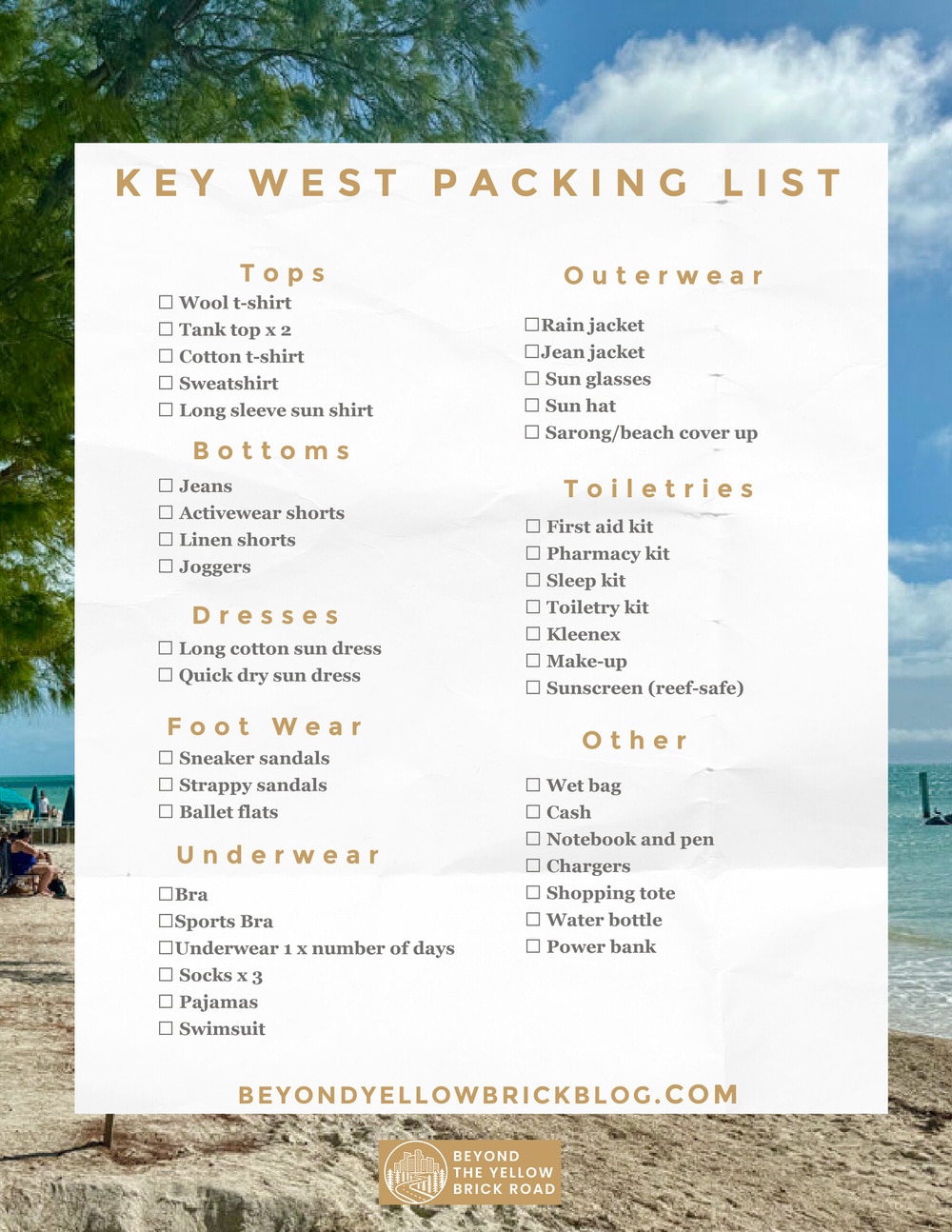 Key West Packing List For A December Visit