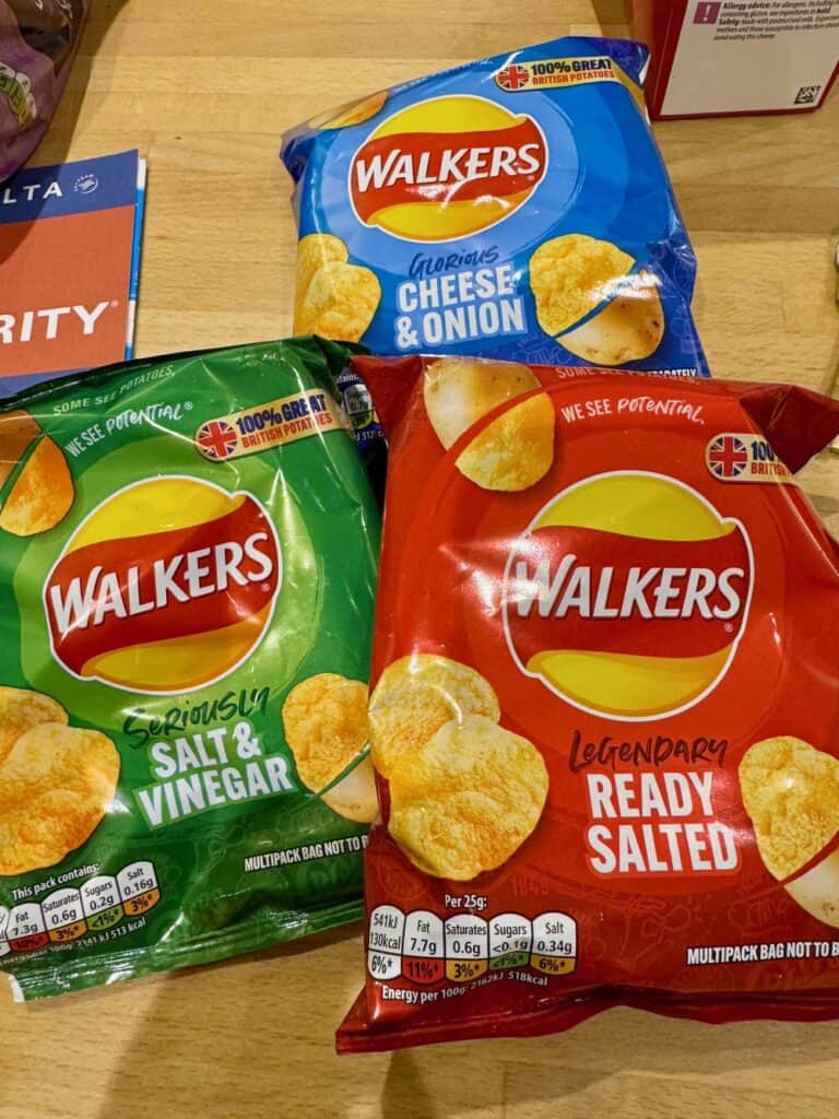 Eating British Crisps